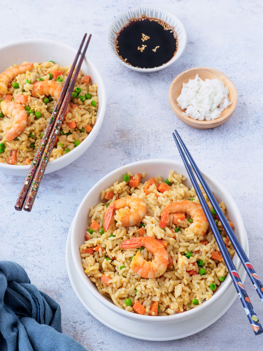 Riz cantonais aux crevettes - Les petits secrets de Lolo ...